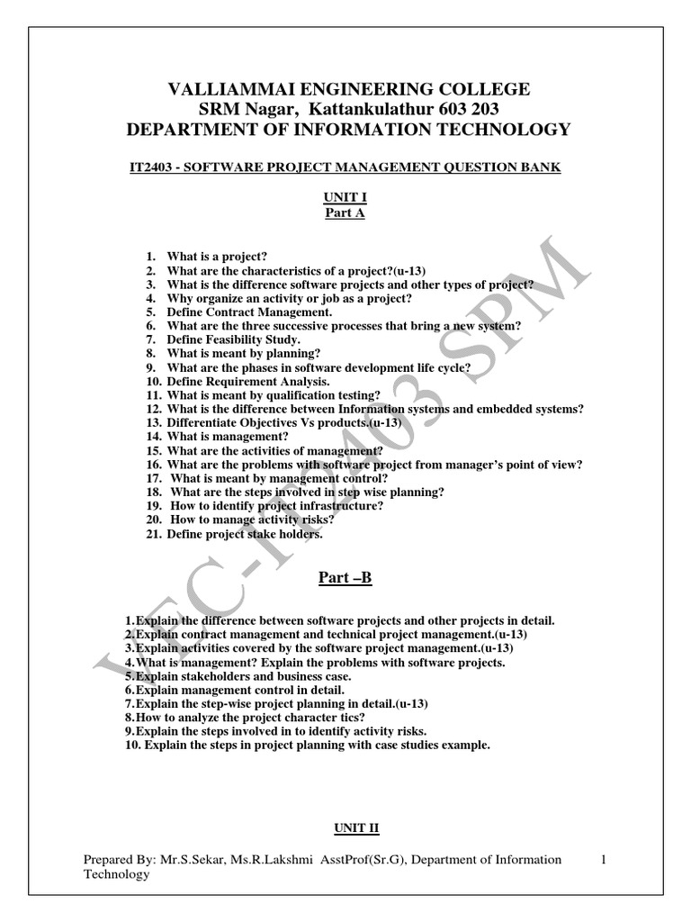 IT2403-Software Project Management | PDF | Cost–Benefit Analysis ...