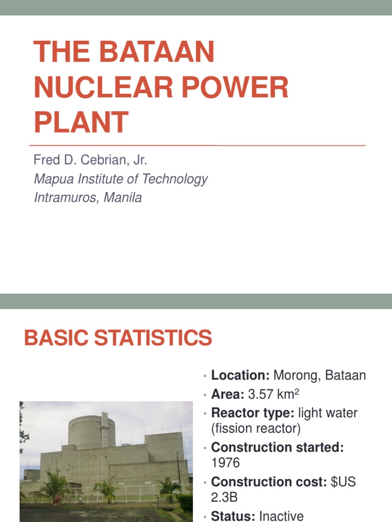 The Bataan Nuclear Power Plant | PDF | Nuclear Power | Energy Conversion