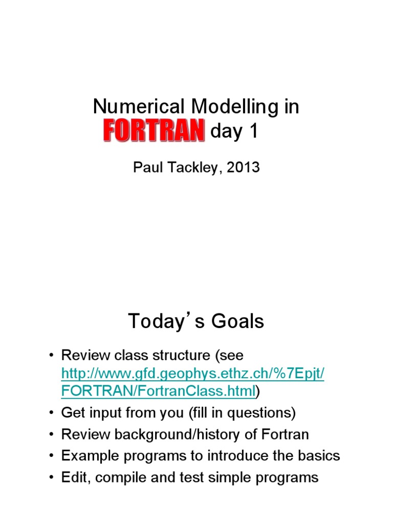 Fortran 95 Basics and History | PDF