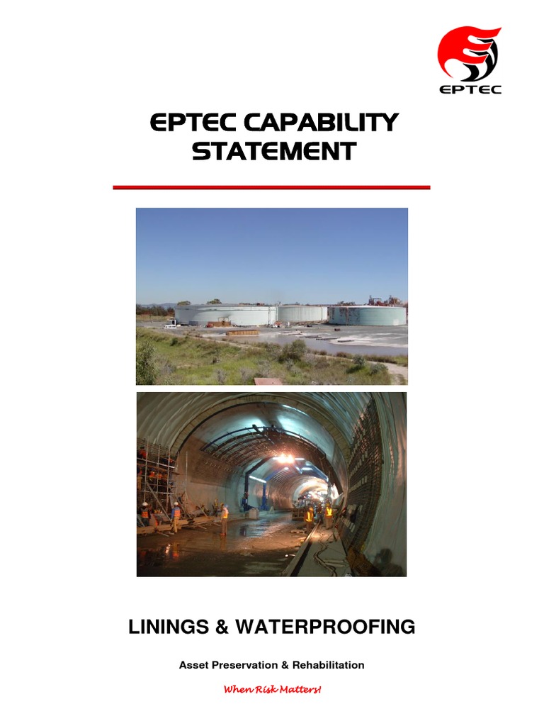 Capability Statement Linings and Waterproofing 2012 Rev.1 | PDF ...