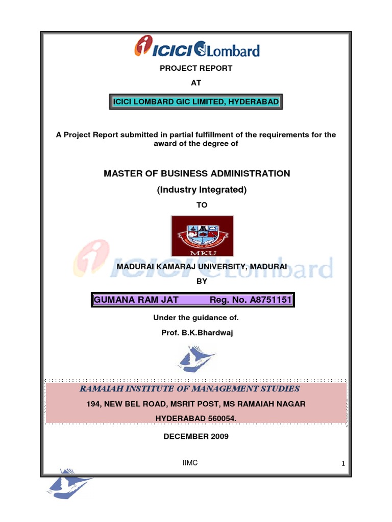 Icici Gic | PDF | Insurance | Marketing