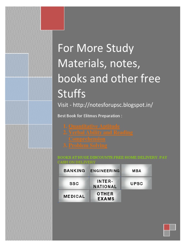 Elitmus Practice Sets - Fully Solved | PDF | Logarithm | Crime & Violence
