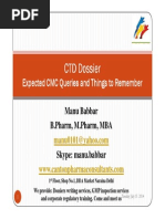 C. T. D. Format For Drug Master File Index | PDF | Chemical Substances | Specification ...
