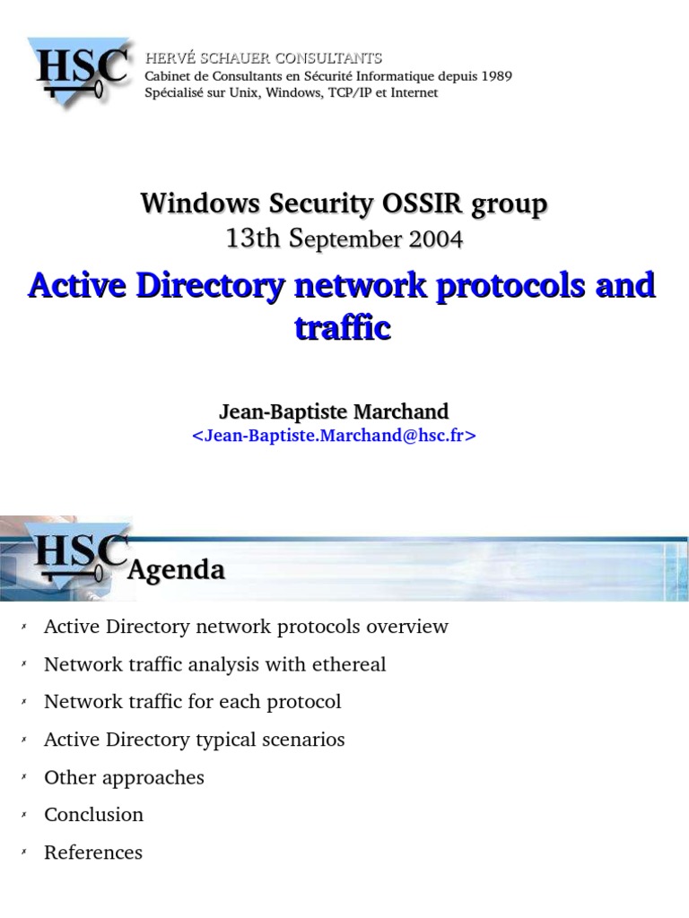 Active Directory Network Protocols and Traffic | PDF | Active Directory | Domain Name System