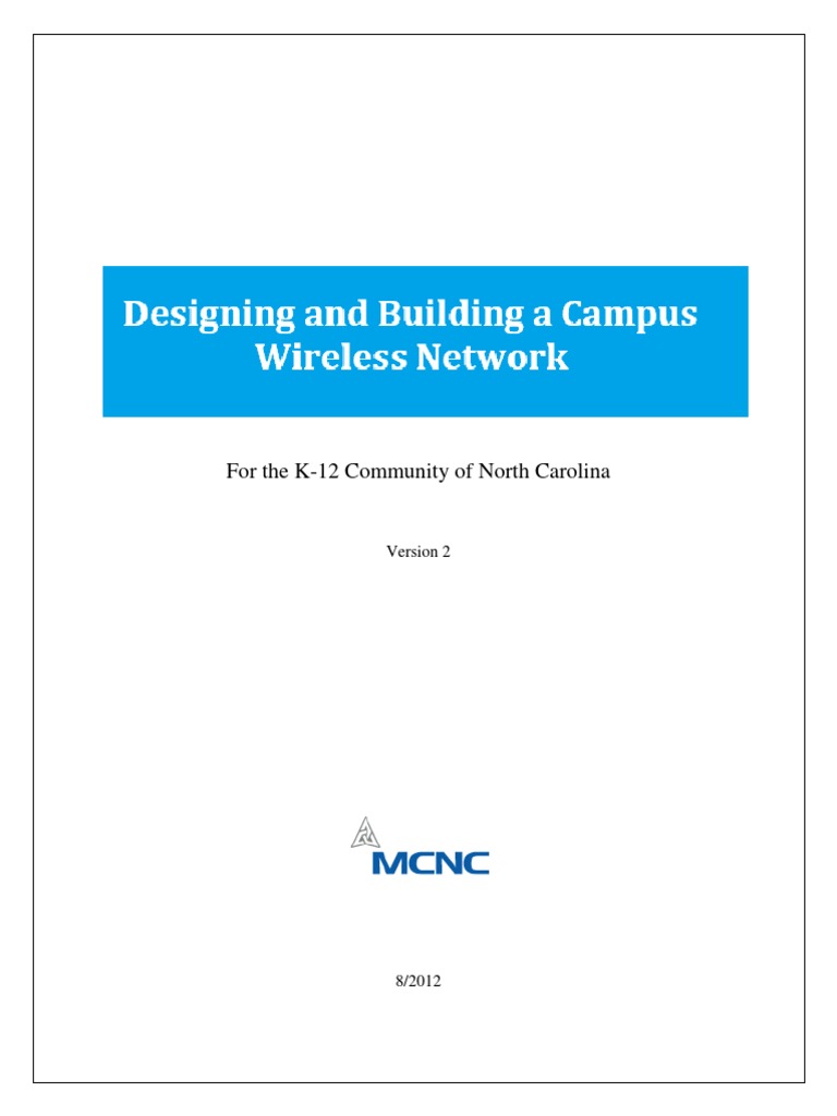 Designing and Building A Campus Wireless Network 2012 v2 | PDF ...