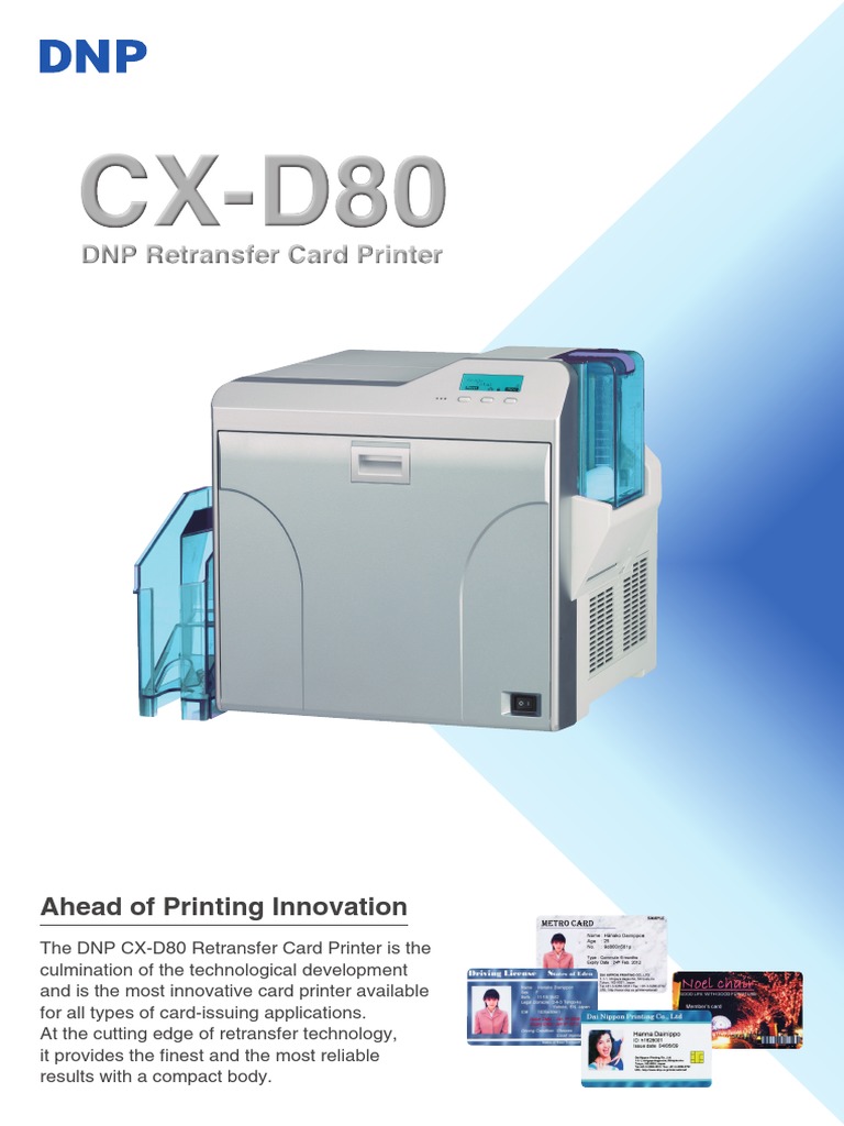 High-Quality Card Printing Solutions: Introducing the DNP CX-D80 ...
