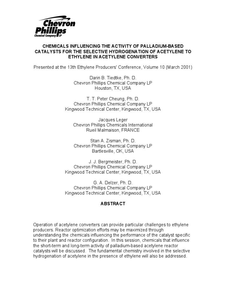 Catalyst Poisons | PDF | Hydrogenation | Catalysis