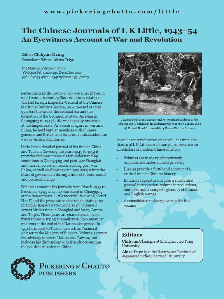 The Chinese Journals of L K Little, 1943-54 | PDF | Taiwan | History Of ...