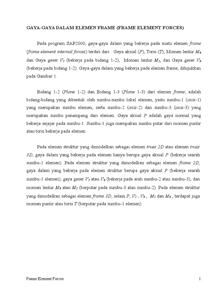 Element Forces | PDF