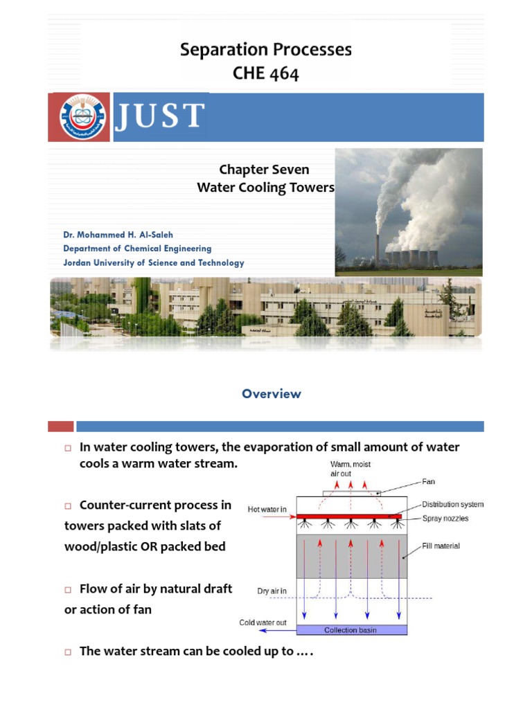 Chapter Seven Water Cooling Towers | PDF | Branches Of Thermodynamics | Atmospheric Thermodynamics