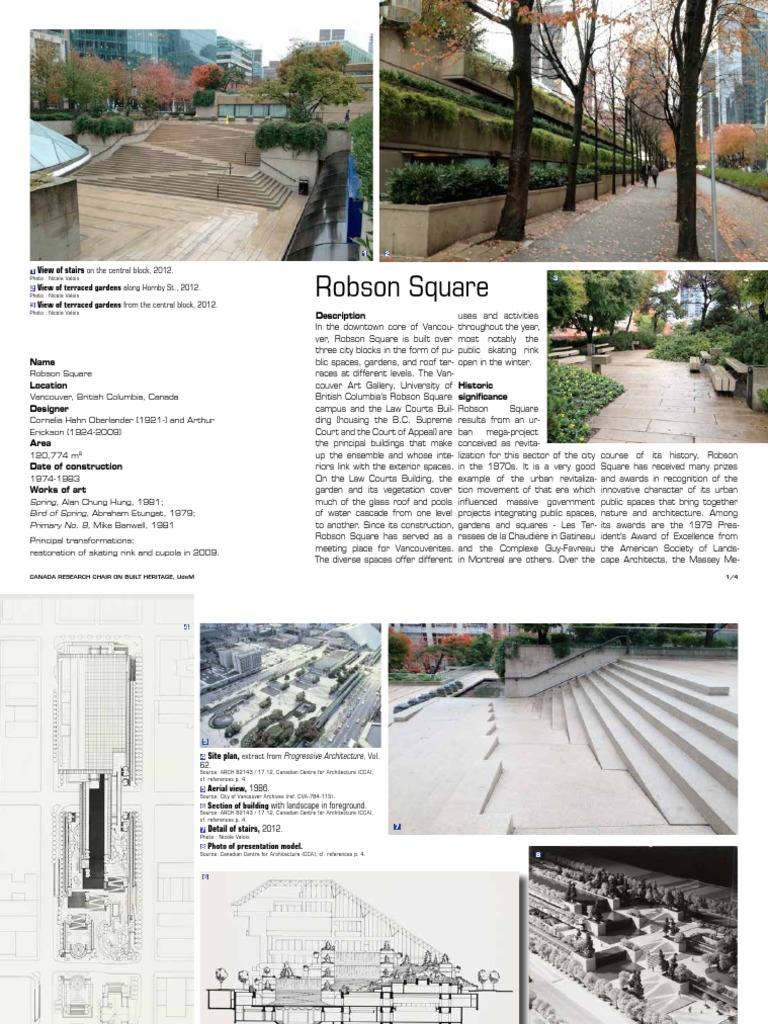 Robson Square Vancouver BD | PDF | Horticulture And Gardening ...