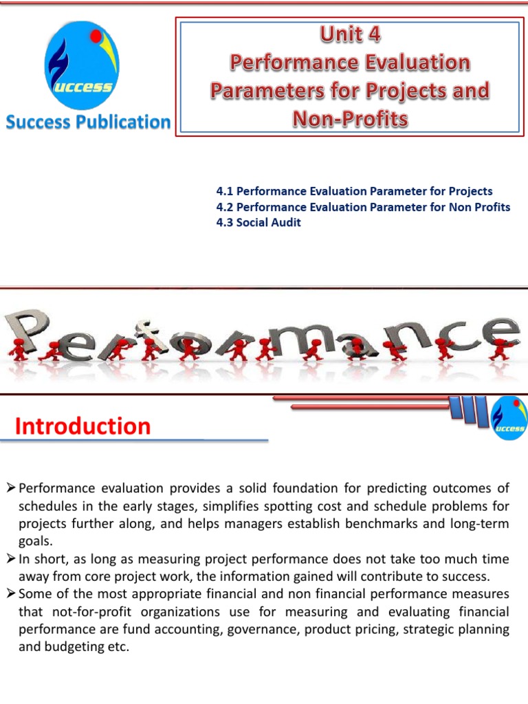Performance Evaluation Parameters for Projects and Non-Profits | Fund ...