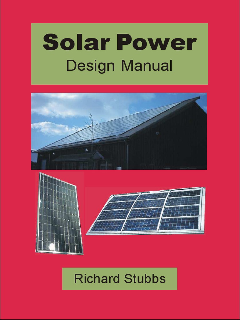 Solar Power Design Manual | PDF | Thin Film Solar Cell | Battery ...