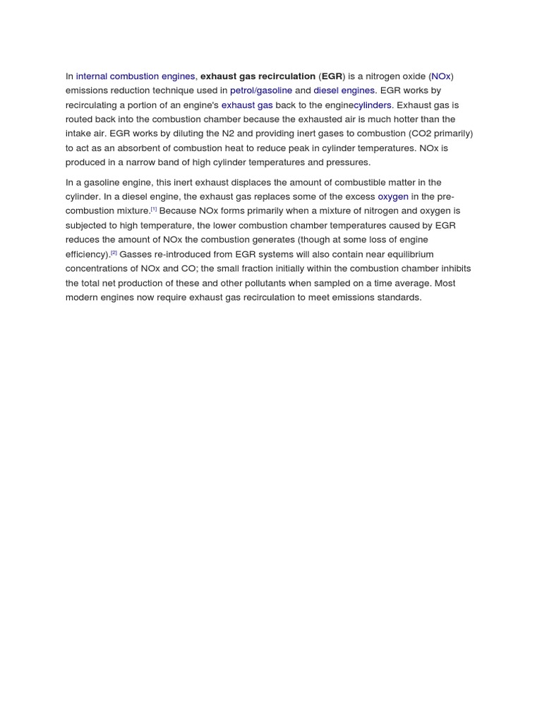 Internal Combustion Engines Nox Petrol/Gasoline Diesel Engines Exhaust ...