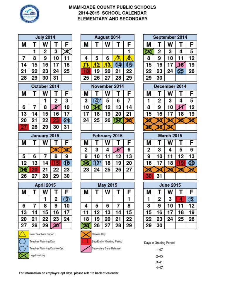 14 15 Calendar | PDF