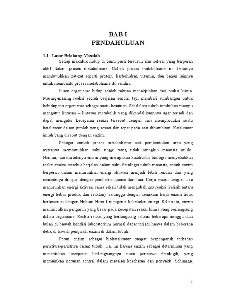 Makalah Enzim | PDF