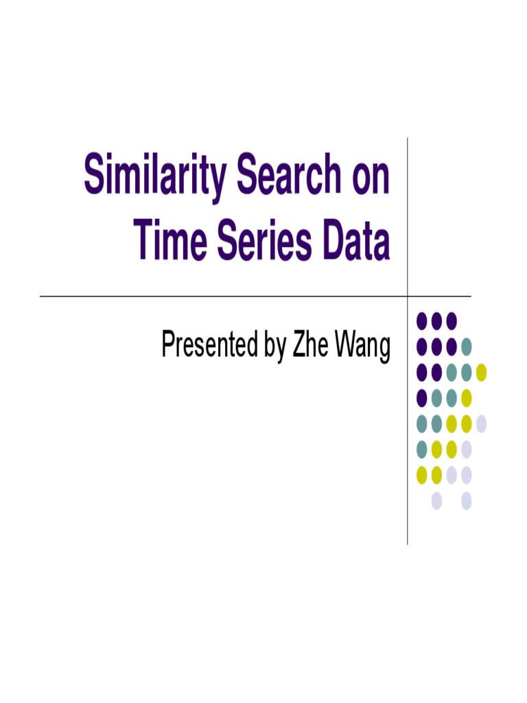 Similarity Search On Time Series Data | PDF | Discrete Fourier ...
