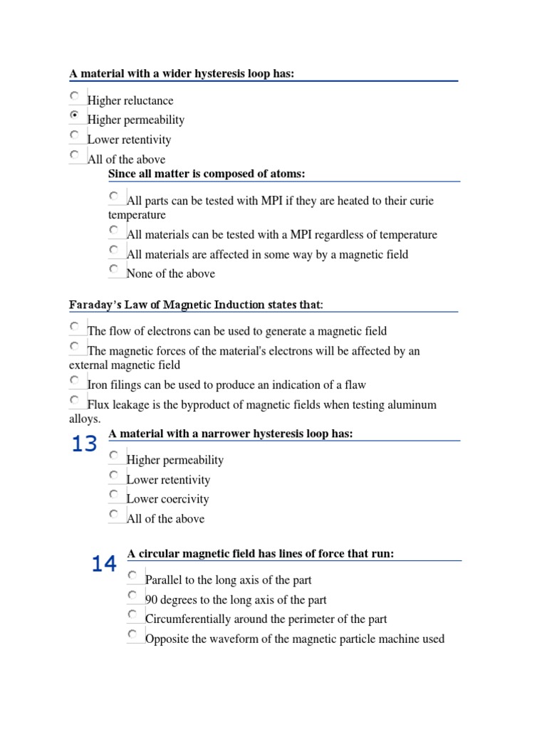 A Material With A Wider Hysteresis Loop Has | PDF | Magnetism ...