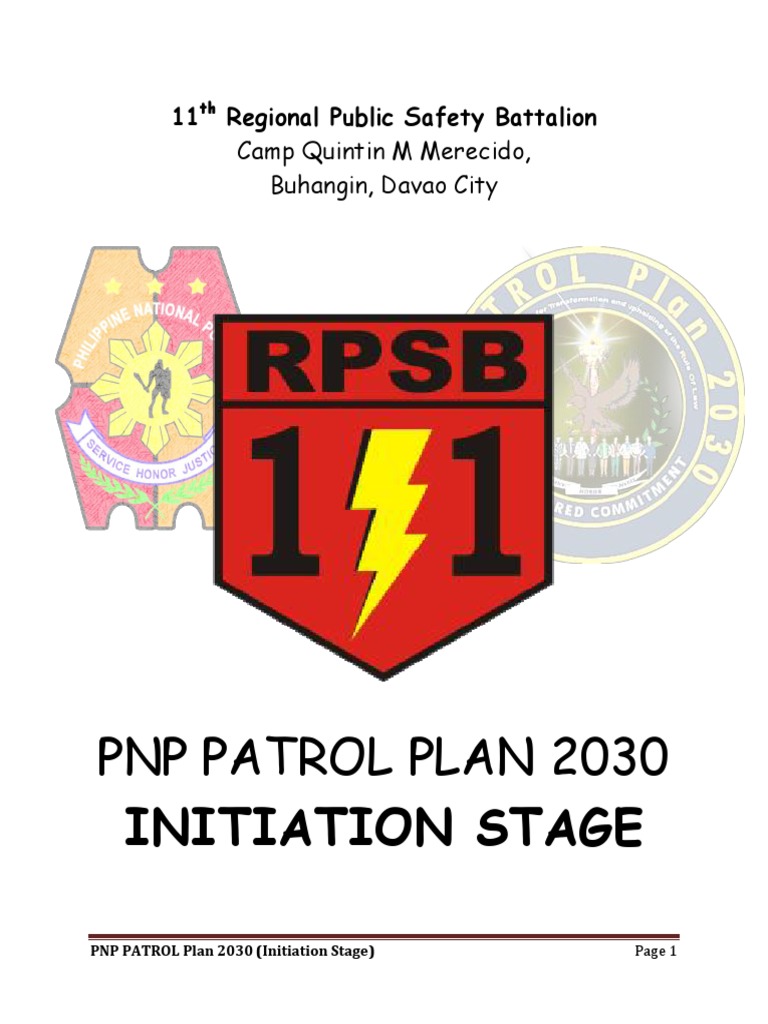 PNP Patrol Plan 2030 Overview | PDF | Counter Terrorism | Strategic ...
