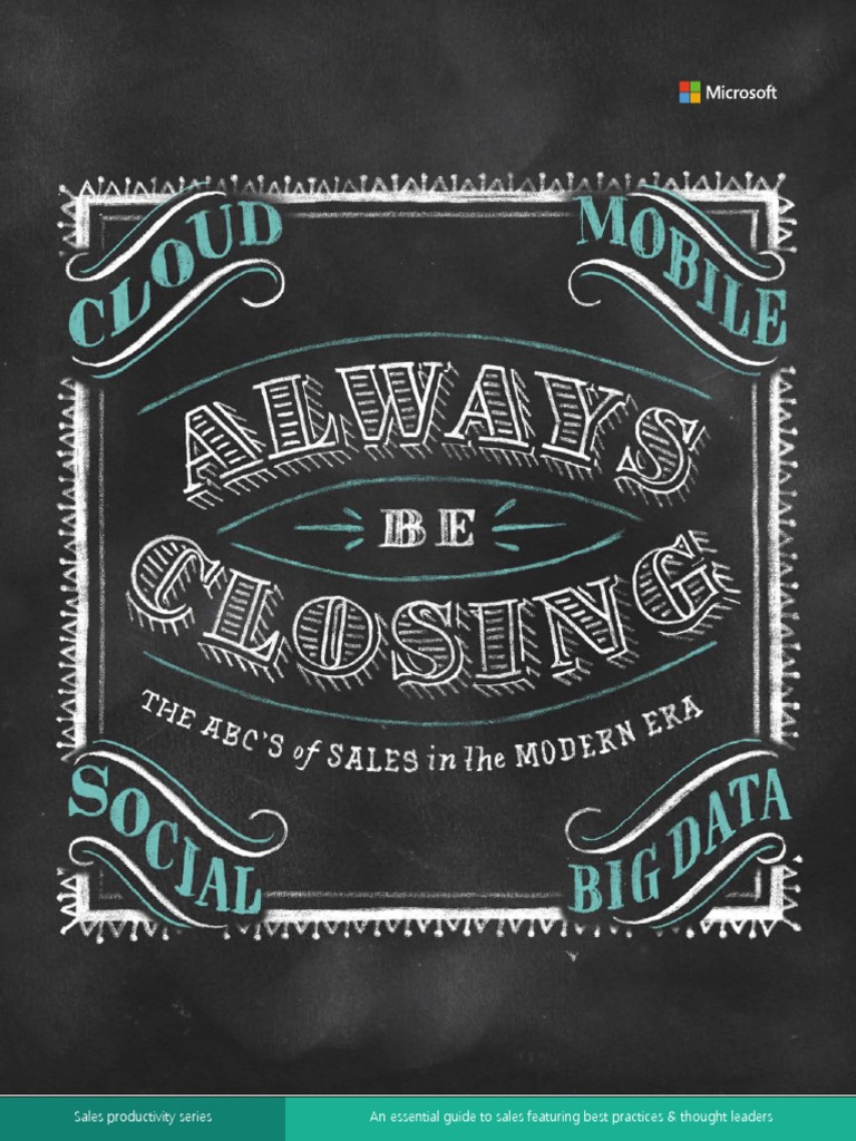 Always Be Closing The ABCs of Sales in The Modern Era 6 | PDF | Sales ...