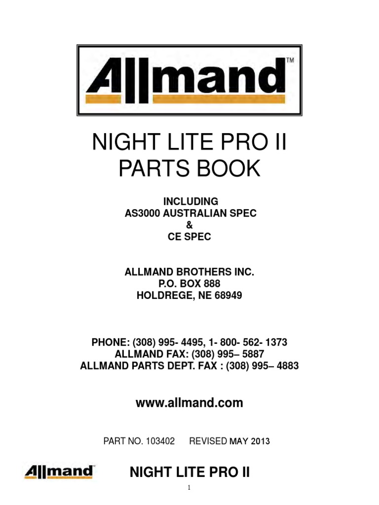 Night Lite Pro II Parts Guide | PDF | Automotive Technologies ...