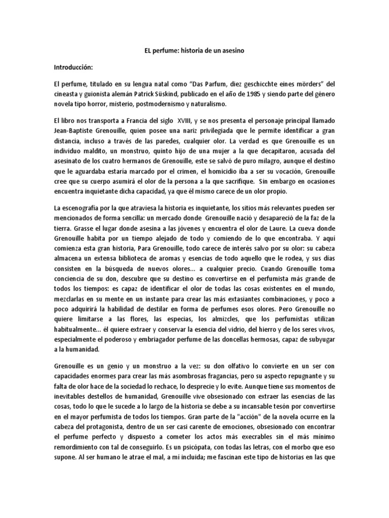 Un genio y un monstruo: la historia de Jean-Baptiste Grenouille y su ...