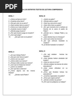 Test de TALE | Lectura (proceso) | Palabra