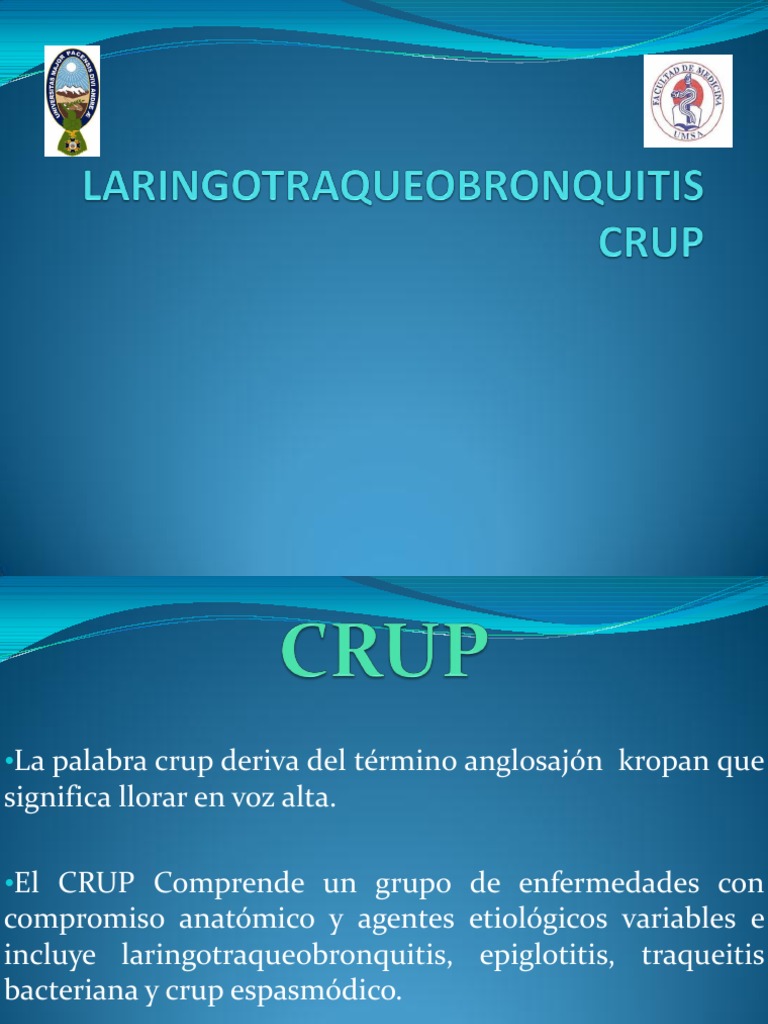 LARINGOTRAQUEOBRONQUITIS CRUP | Inmunología | Enfermedades y trastornos