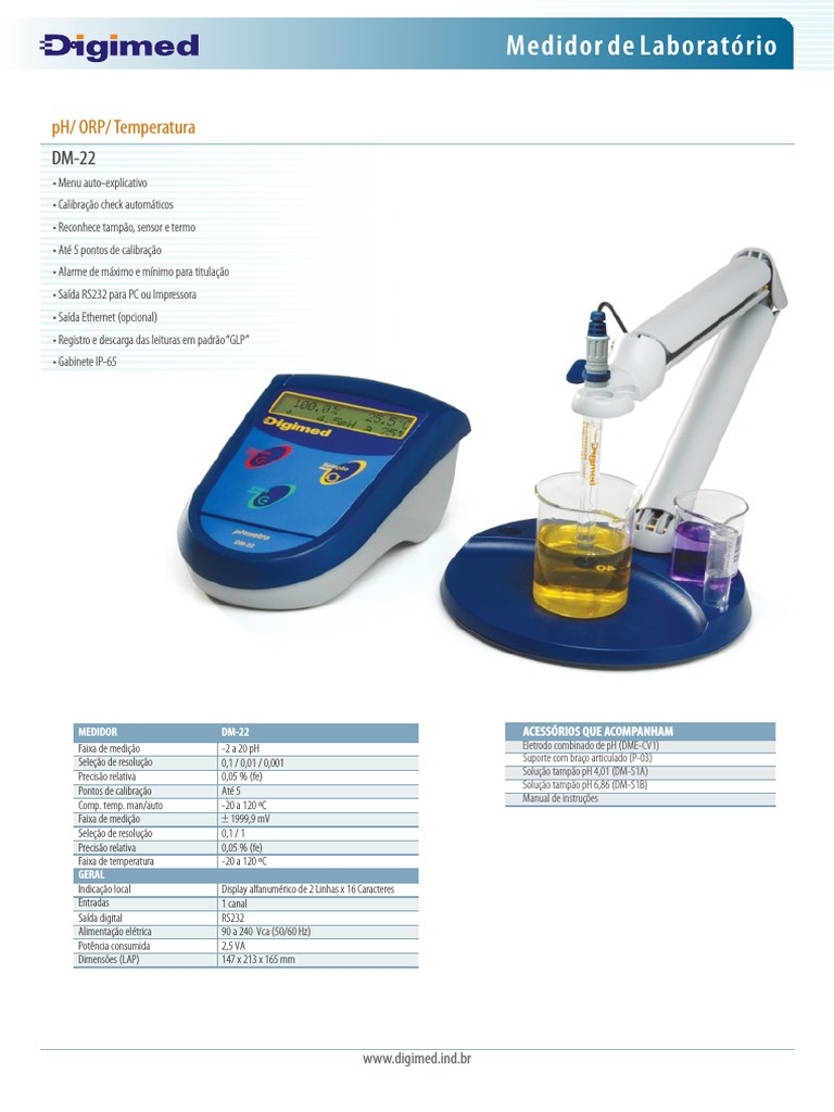 Phmetro Digimed Dm-22 | Ph | Observação Científica
