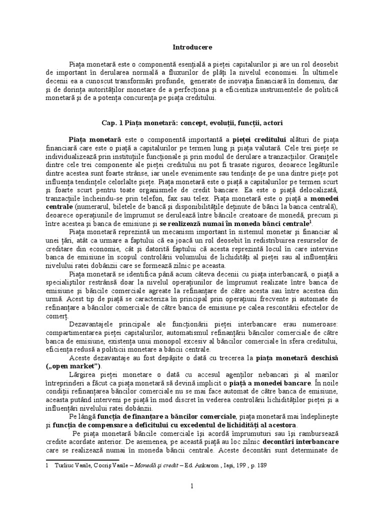 Piata Monetara | PDF