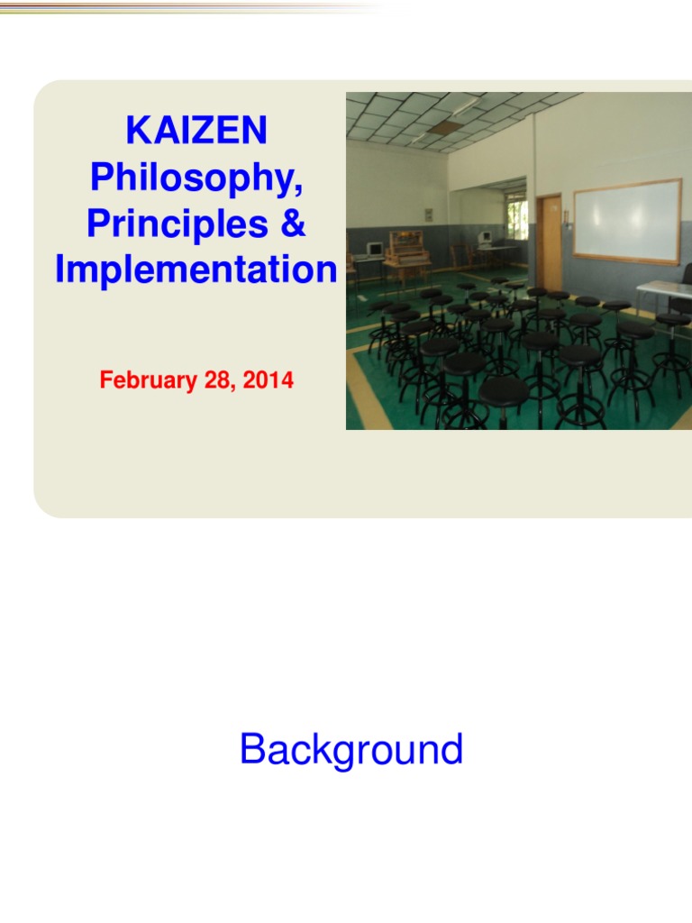 Kaizen Principle | PDF | Production And Manufacturing | Accountability
