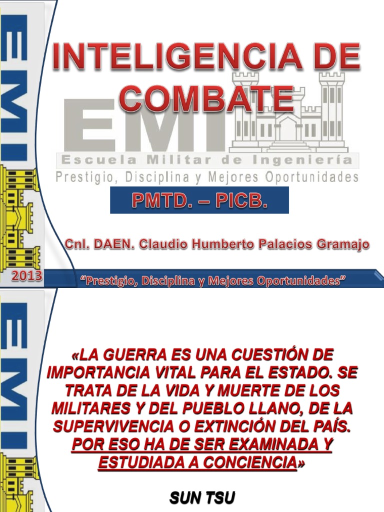 Inteligencia PMTD Picb Emi 1 | PDF | Militar | Planificación