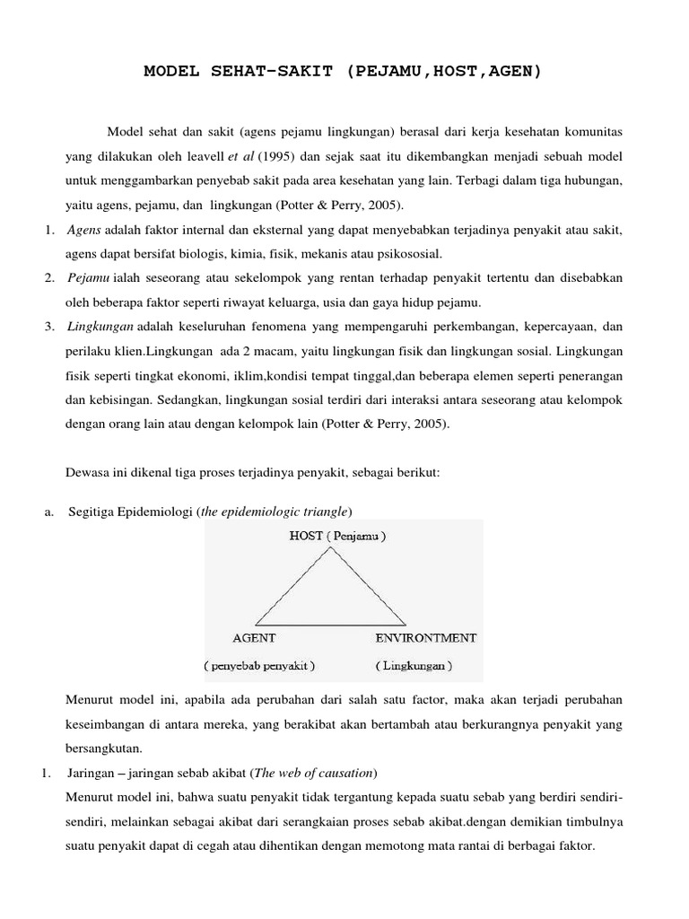 Model Sehat Sakit | PDF