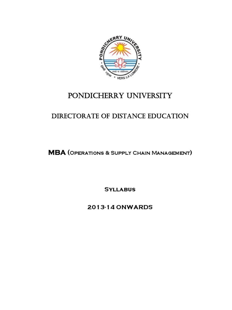 Operation and Supply Chain Management | PDF | Supply Chain Management ...