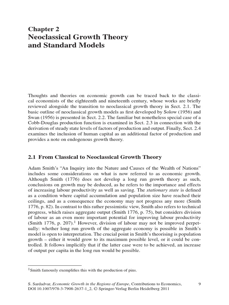 Neoclassical Growth Theory | PDF | Production Function | Economic Growth