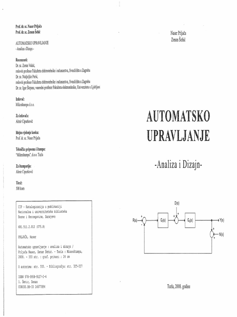 Automatsko Upravljanje Knjiga | PDF