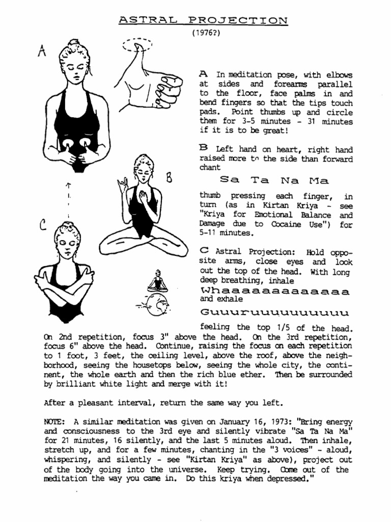 Meditation Astral Projection | PDF
