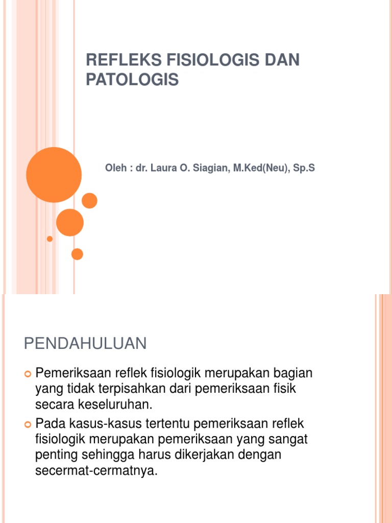 Refleks Fisiologis Dan Patologis Pdf