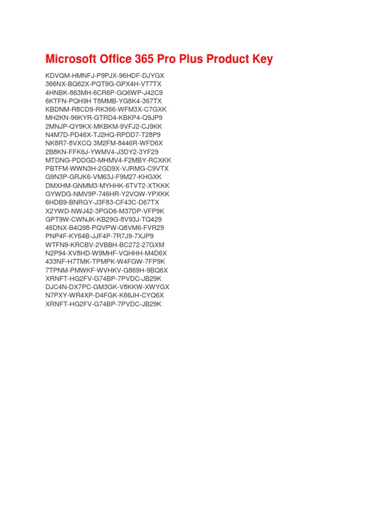 Microsoft Office 365 Proplus Serial
