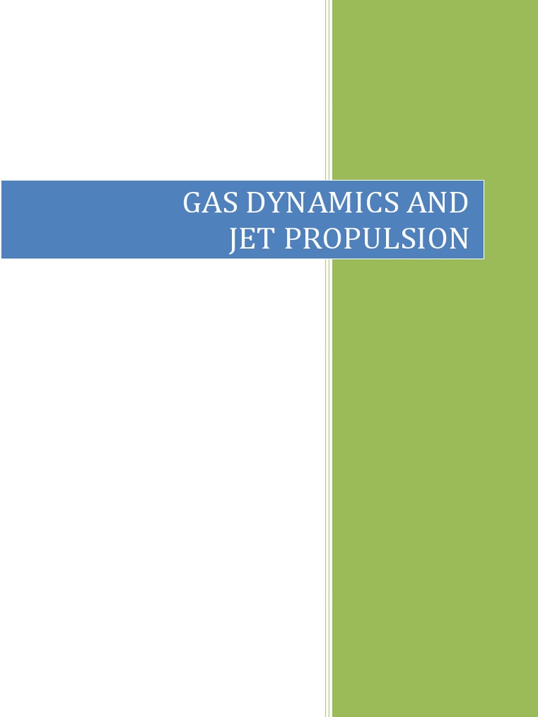 Gas Dynamics And Jet Propulsion Download Free Pdf Gases