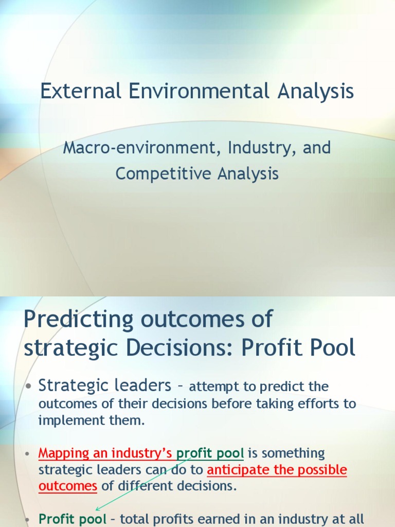 External Environmental Analysis.ppt | Competition | Strategic Management
