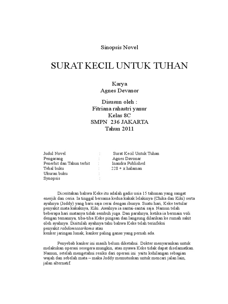 Contoh Sinopsis | PDF