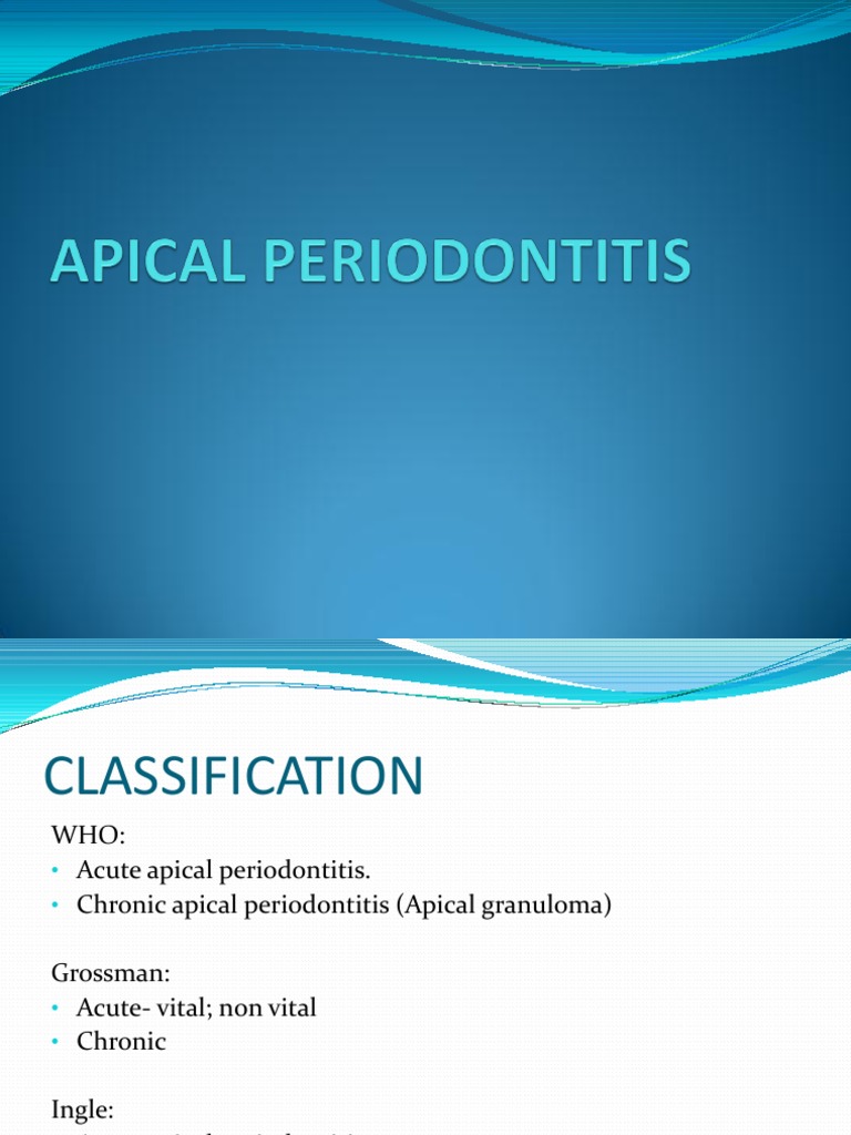 apical periodontitis | Inflammation | Mouth