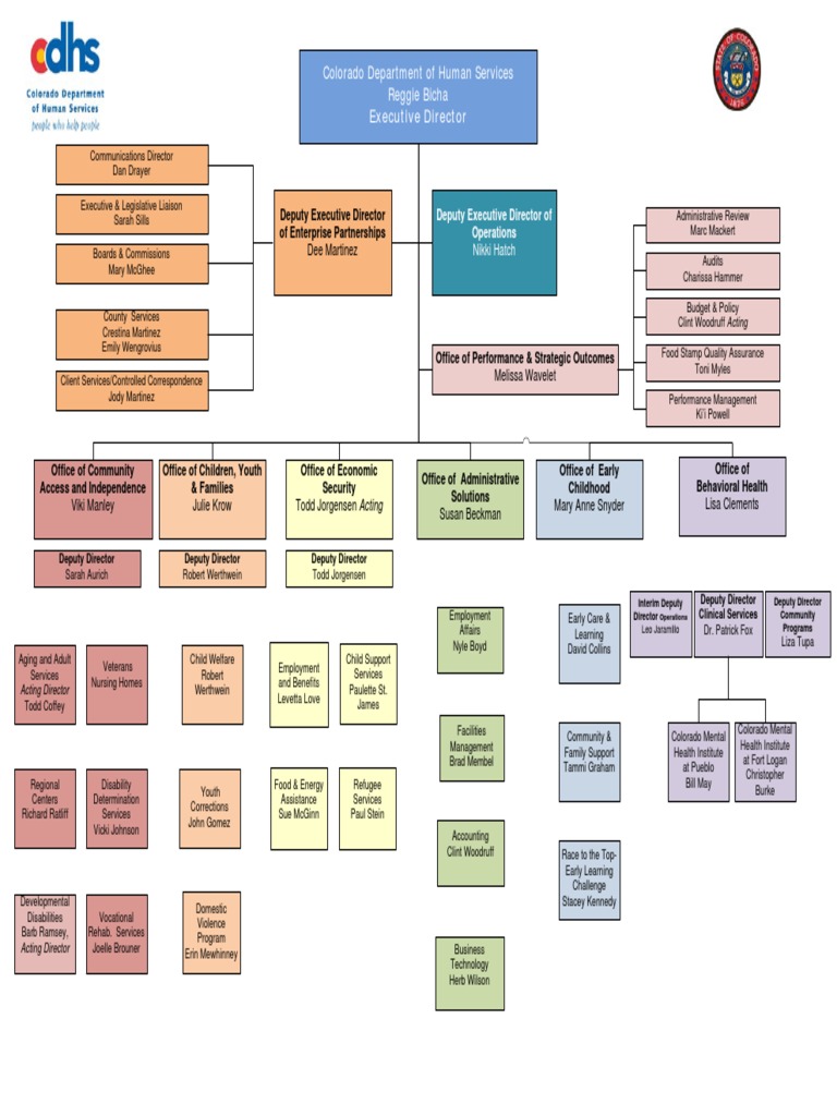 CDHS Organization Chart | PDF | Career & Growth | Self-Improvement