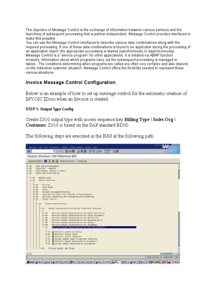 Message Control For Invoice | Download Free PDF | Electronic Data ...