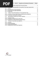 Construction Hand Over Take Over Plan Template | PDF | Economies