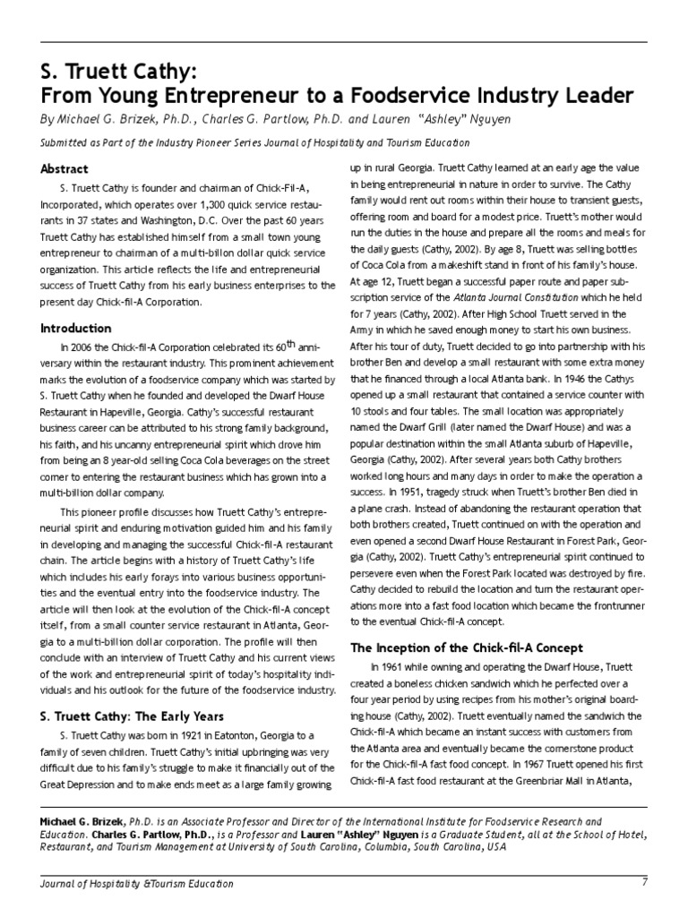 Business Model of Ts Cathy | PDF | Restaurant And Catering | Business