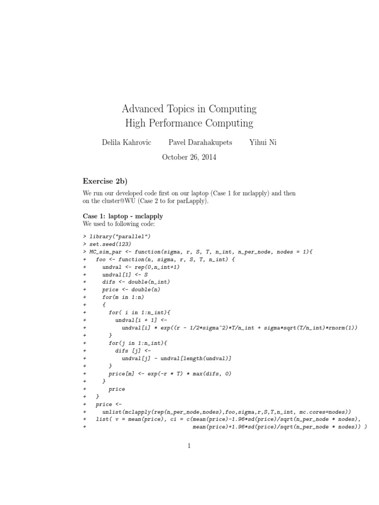 ATC HPC HW Ex2 B Final | PDF | Intervalo de confianza | Hardware de la computadora