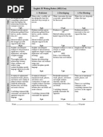 AP English Language & Composition Rubric: Scoring Rubric For Question 1 ...