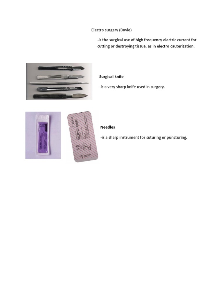 Surgical Knife - Is A Very Sharp Knife Used in Surgery | PDF
